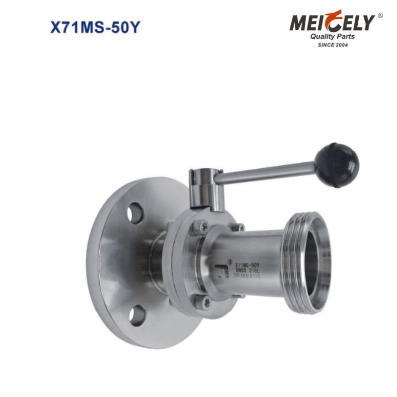 Sanbitary Aseptic Sampling Valve Flange Widdop Butterfly Valve For ...